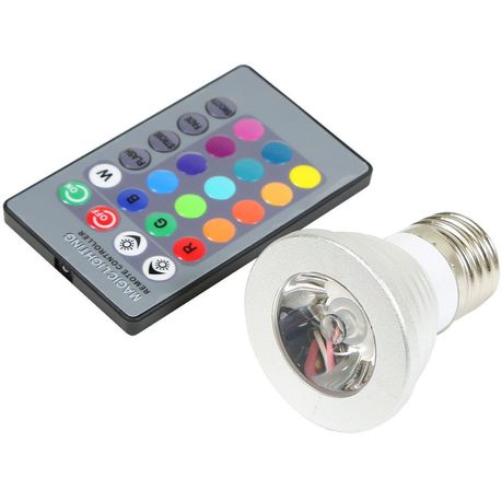 LED Colour Change RGB Light Bulb & Remote Control – The Daily Sale Shop
